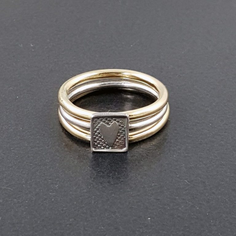 Heart Stacking Ring - Michele Grady Designs